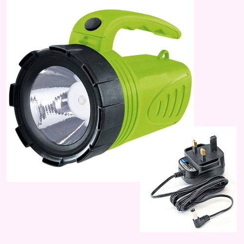 1 Million Candle Power Rechargeable Led Spotlight Torch + AC Charger DE ...