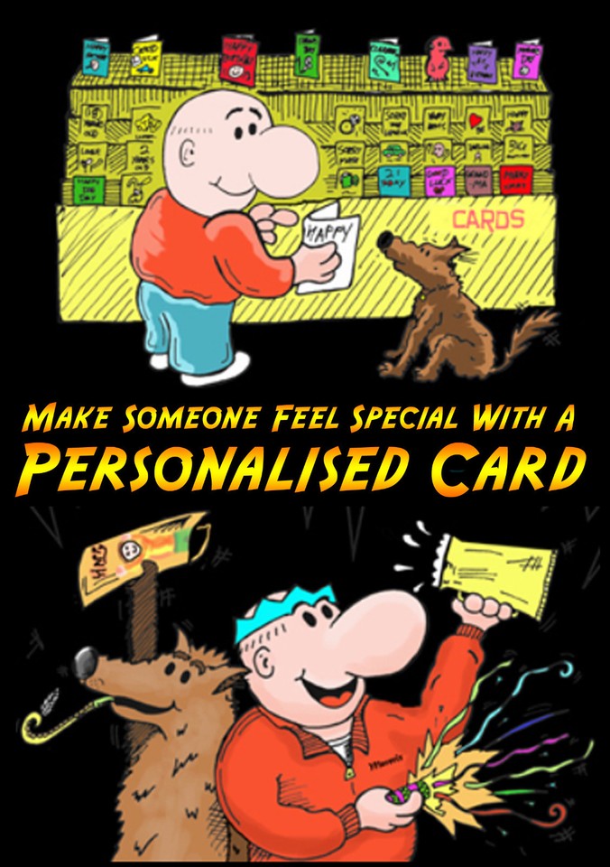 Spoof Star Trek Kirk Bones Spock Happy Birthday PERSONALISED art ...