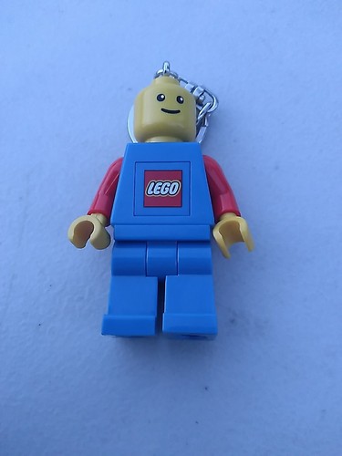 LEGO Man Red Blue Keychain Flashlight LED 3" Minifigure Flashlight ...