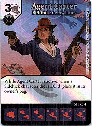 Deadpool Dice Masters Card & Die #1 Agent Carter Behind Foil | eBay