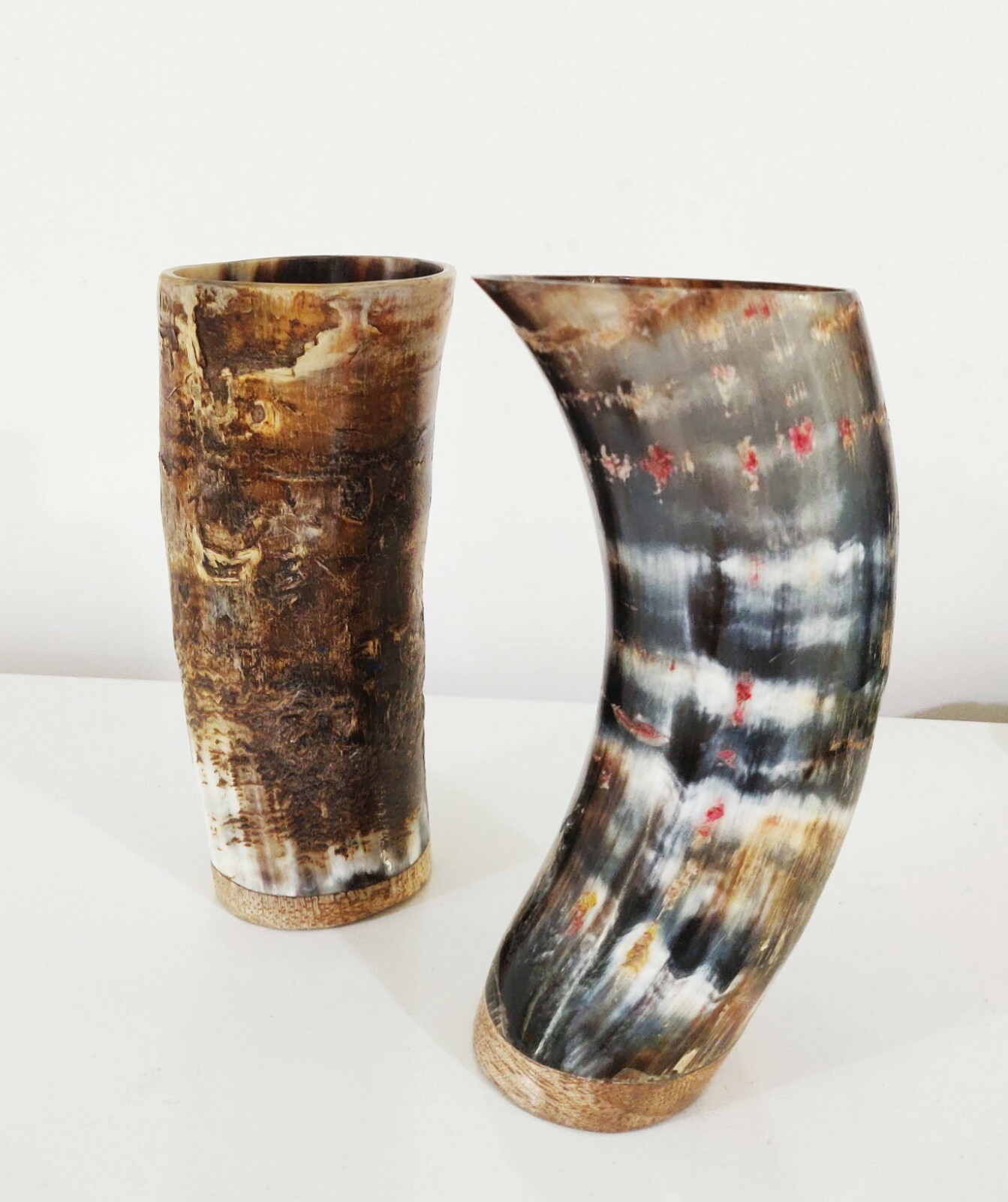 Scratch and Dent - Handmade Real Horn Mugs/Cups, Viking Drinking Horns ...