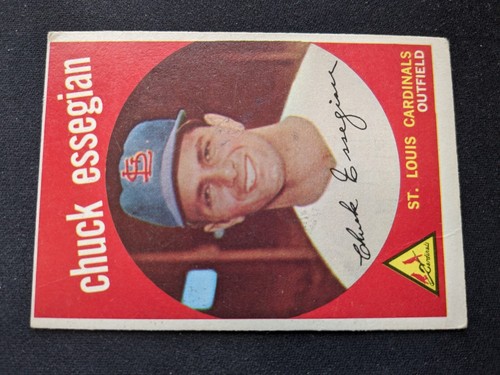 1959 Topps Baseball Card # 278 Chuck Essegian - St. Louis Cardinals (VG ...