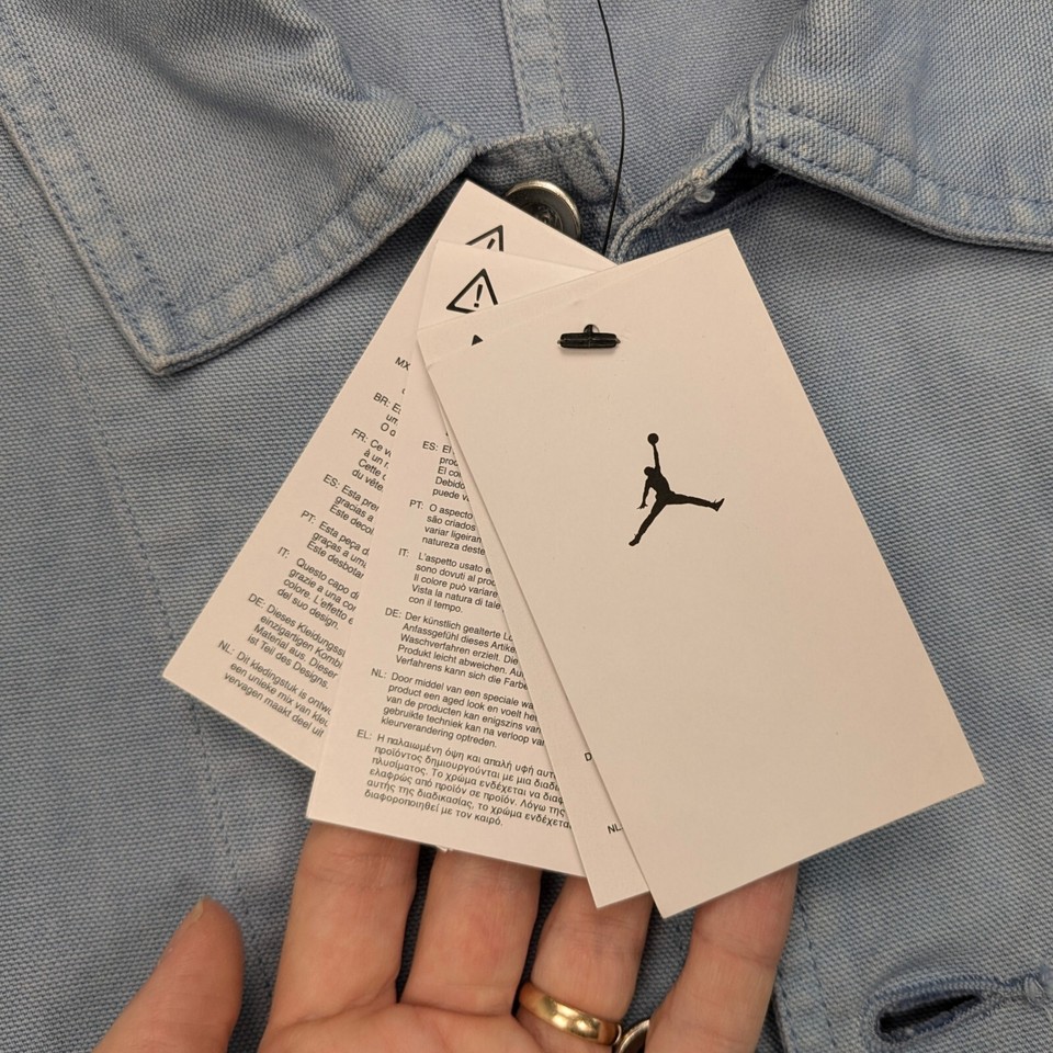 Nike Jordan Essentials Chicago Jacket Men's Size L Light Blue | eBay