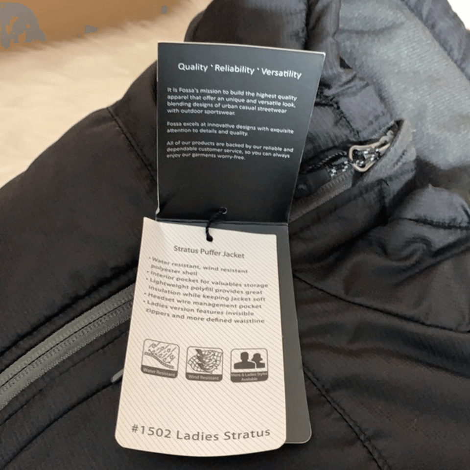 Fossa Women’s Black Puffer Jacket Size Medium | eBay