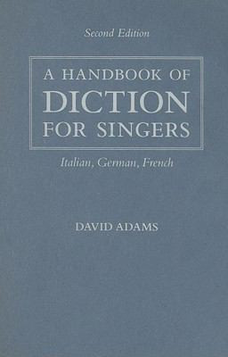 A Handbook of Diction for Singers by Adams, David | eBay