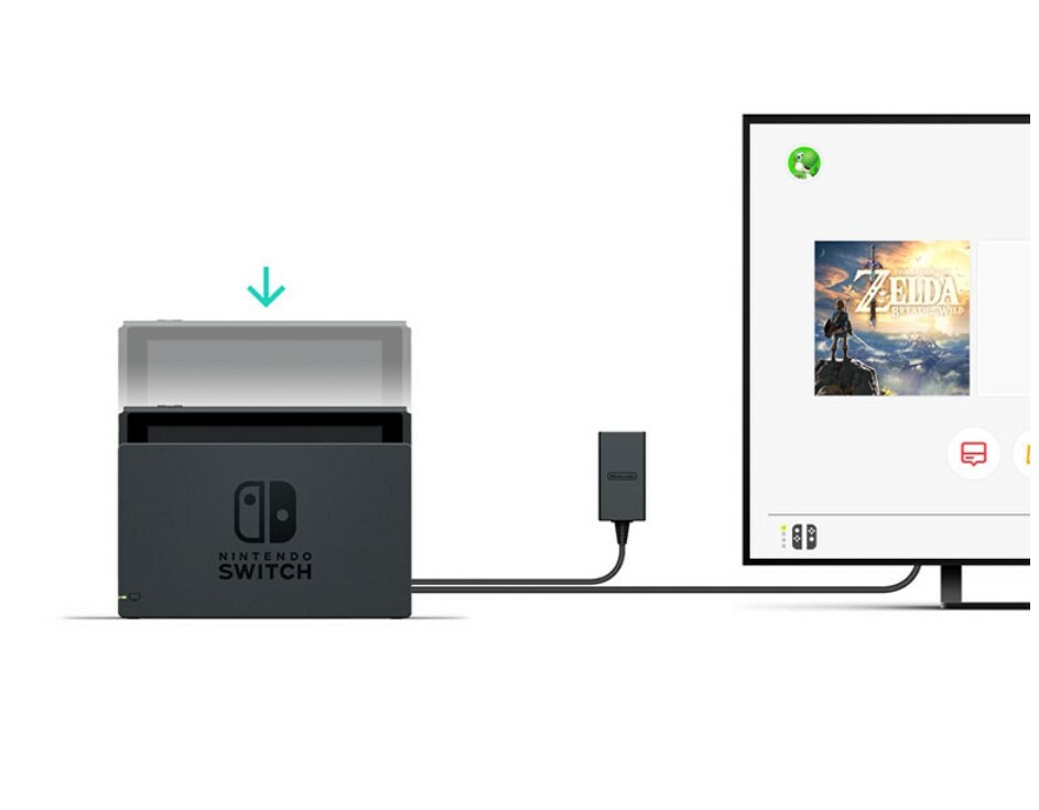 For Nintendo Switch Game Console Screen TV Dock Station Charging Base ...