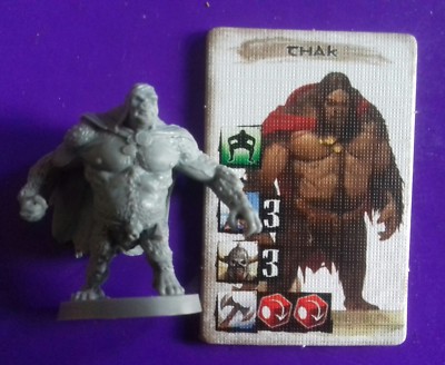 Thak monolith games conan boardgame warrior figure and & card evil ...