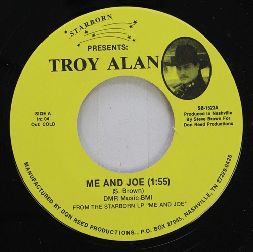 Rare Country Nashville Nm! 45 Troy Alan - Me And Joe / Counting On ...