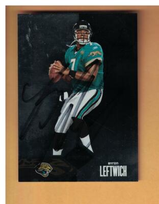 BYRON LEFTWICH AUTOGRAPHED 2004 LEAF LIMITED FOOTBALL CARD SIGNED ...