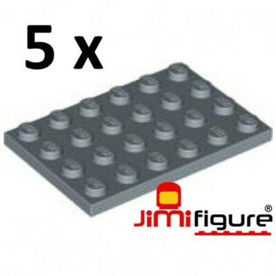 NEW 5 x LEGO Plate 4x6 Sand Blue 3032 Genuine Bulk Lot 6x4 | eBay Australia