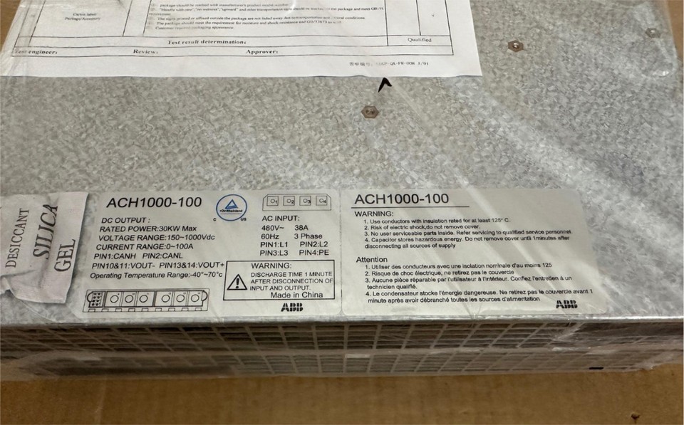 Brand New ABB ACH1000-100 30kw Rectifier Module 150V DC Terra EV Fast ...
