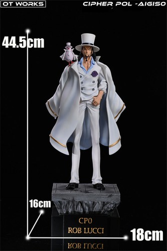 Rob Lucci Statue Resin OT WORKS CP0 One Piece Model Collectibles 45cm ...
