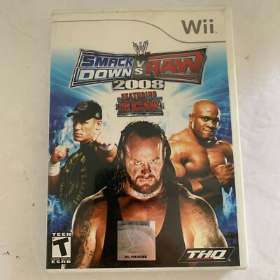 WWE SmackDown vs. Raw 2008 Featuring ECW (Nintendo Wii, 2007)-THQ ...