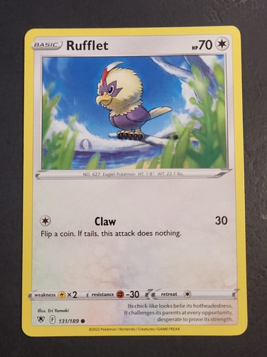 Pokemon Astral Radiance Rufflet Common Card 131/189 NM | eBay