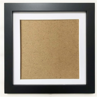 5X5 Picture Frames with 4X4 Opening Mat. 5X5 Black Square Photo Frame ...