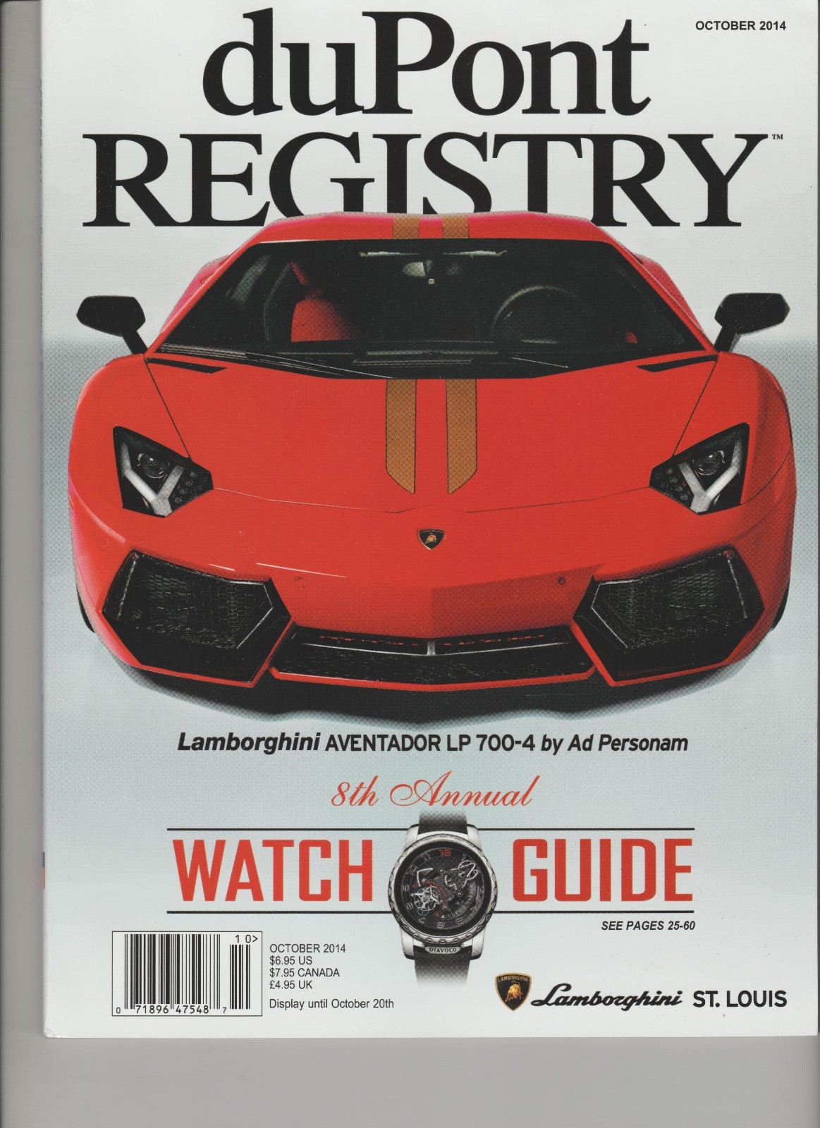 DUPONT REGISTRY MAGAZINE OCTOBER 2014. | eBay