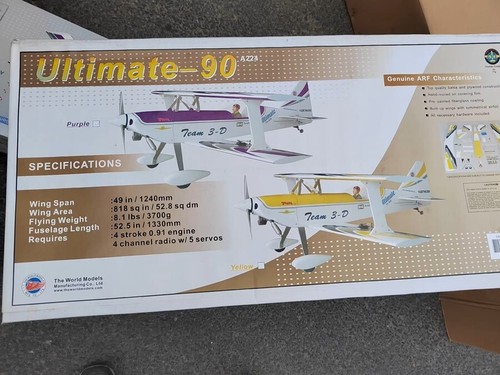 Ultimate 90 49 in / 1240 mm RC Plane ARF KIT NEW IN BOX | eBay