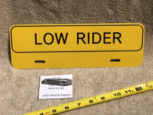 NEW LOW RIDER UNIVERSAL LICENSE PLATE TOPPER . | eBay
