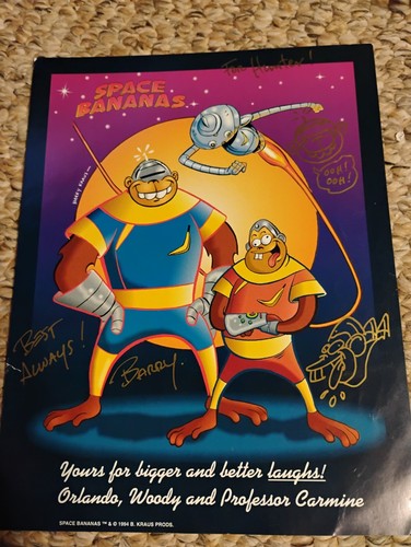 Space Bananas Promo Picture signed by Barry Krauss to Hunter Jackson of ...