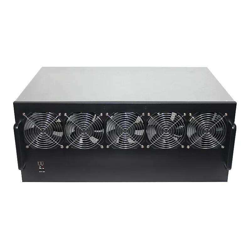 GPU Server Case | 6U | 13GPU | Crypto Mining Case | Black | Aluminum ...