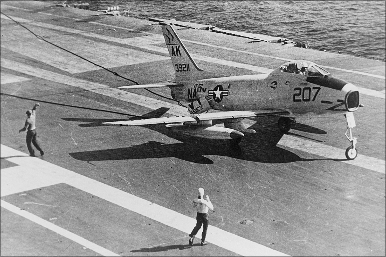 Poster, Many Sizes; North American Fj-3M Fury (Vf-62) Boomerangs Uss ...