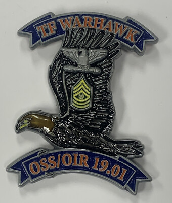 US Army TF WARHAWK OSS/OIR 19.01 Deployment Challenge Coin | eBay
