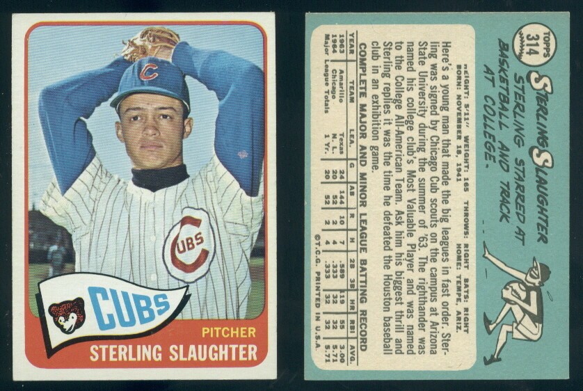 (65257) 1965 Topps 314 Sterling Slaughter Cubs-EX+ | eBay