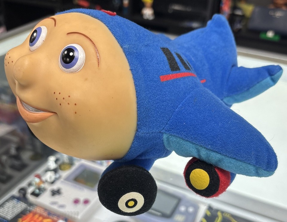 Jay Jay The Jet Plane 9” Plush Puppet Vinyl Face Retired Vintage 2000 ...