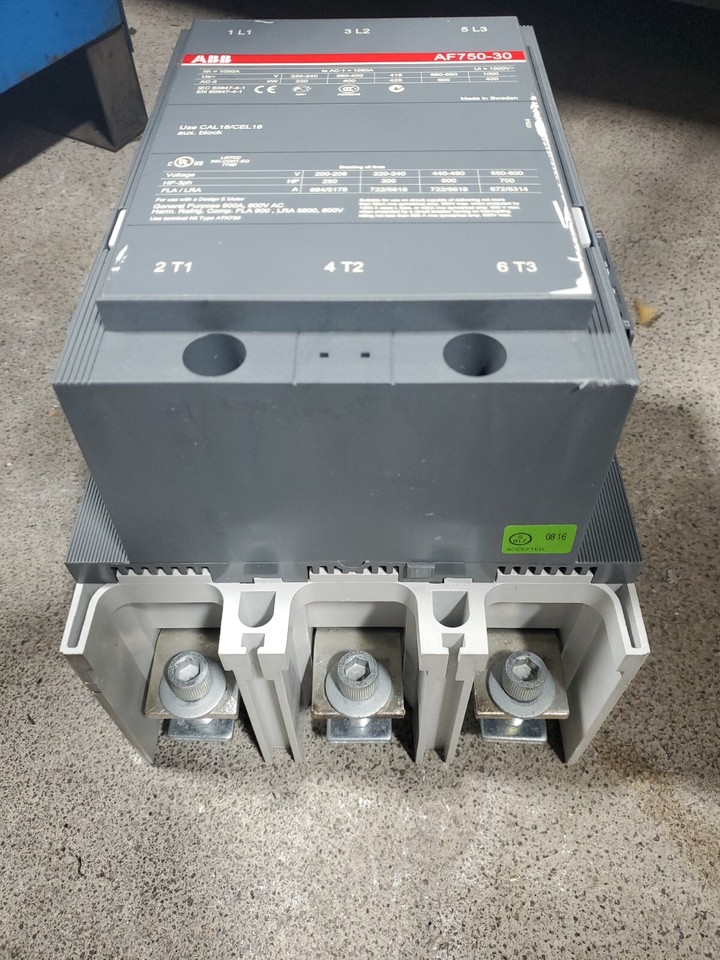 ABB AF750-30-11 1SFL637001R7011 AC Contactor 100-250V AC/DC FREE ...