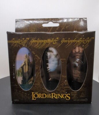 Lord of the Rings LotR - Set of 3 Movie Shot Glasses Tall Fellowship ...