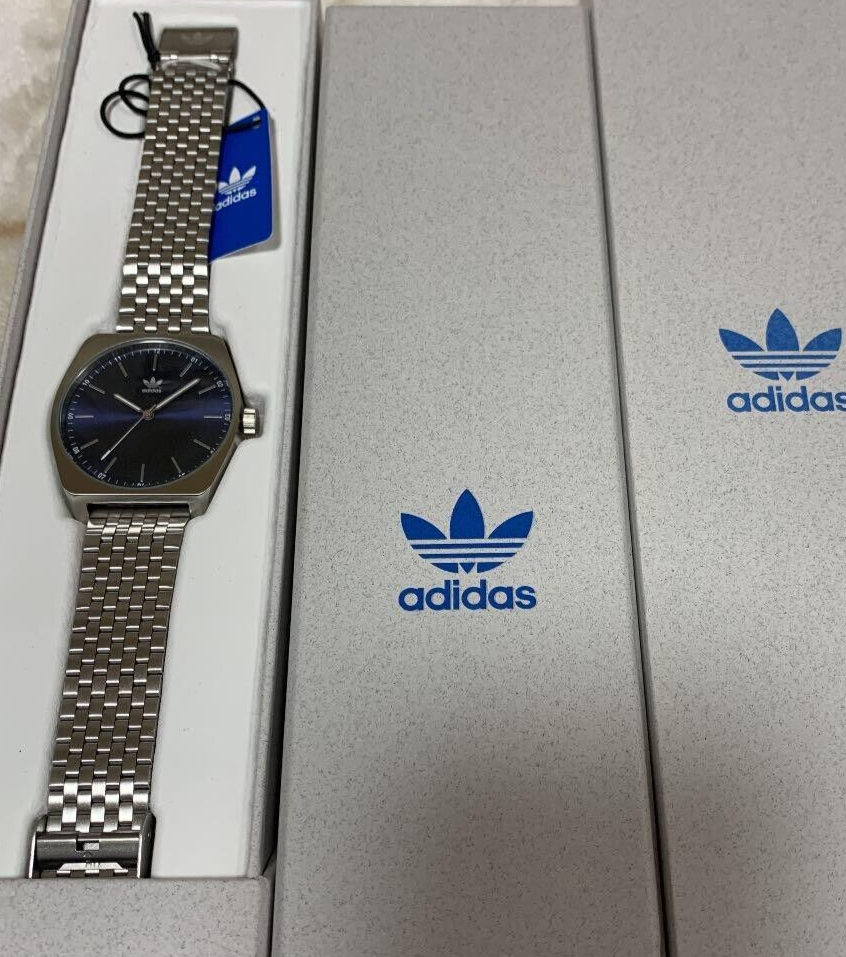 adidas watch : Process_M1 Wristwatch Working Men with box Silver Used ...