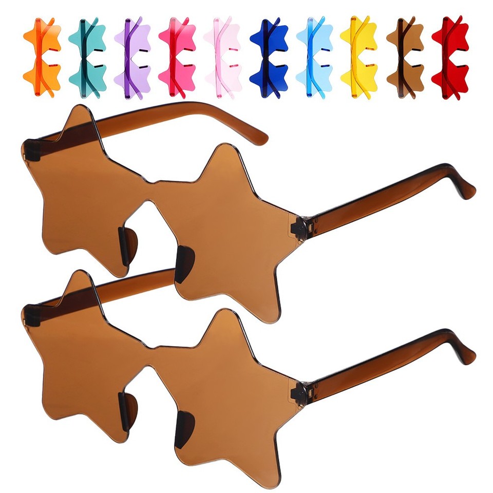12pcs Star Shaped Glasses Party Eyeglasses Personality Fashion Glasses ...