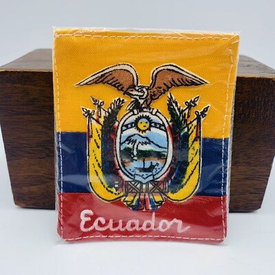 Ecuador Vintage Sew On Patch Coat Of Arms With Condor 2.5x3 Inch Flag | eBay