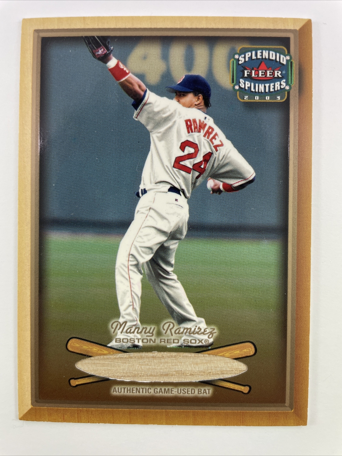 2003 Fleer Splendid Splinters Bat Chips Manny Ramirez #48, #'d /425 | eBay