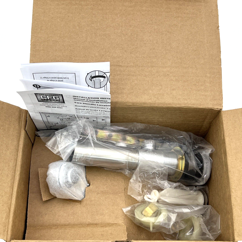 Moen CFG CA40210 Cornerstone 4" Centerset Bathroom Faucet w/ Drain ...