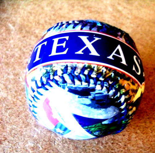 Texas State souvenir baseball ball flag Alamo State Capital FREE SHIP ...