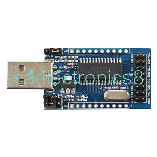 CH341A module USB to UART IIC SPI TTL ISP EPP/MEM parallel converter | eBay