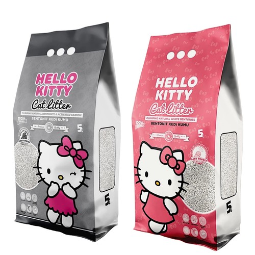 Hello Kitty Cat Litter Baby Powder & Carbon Scent Superior Clumping Cat ...