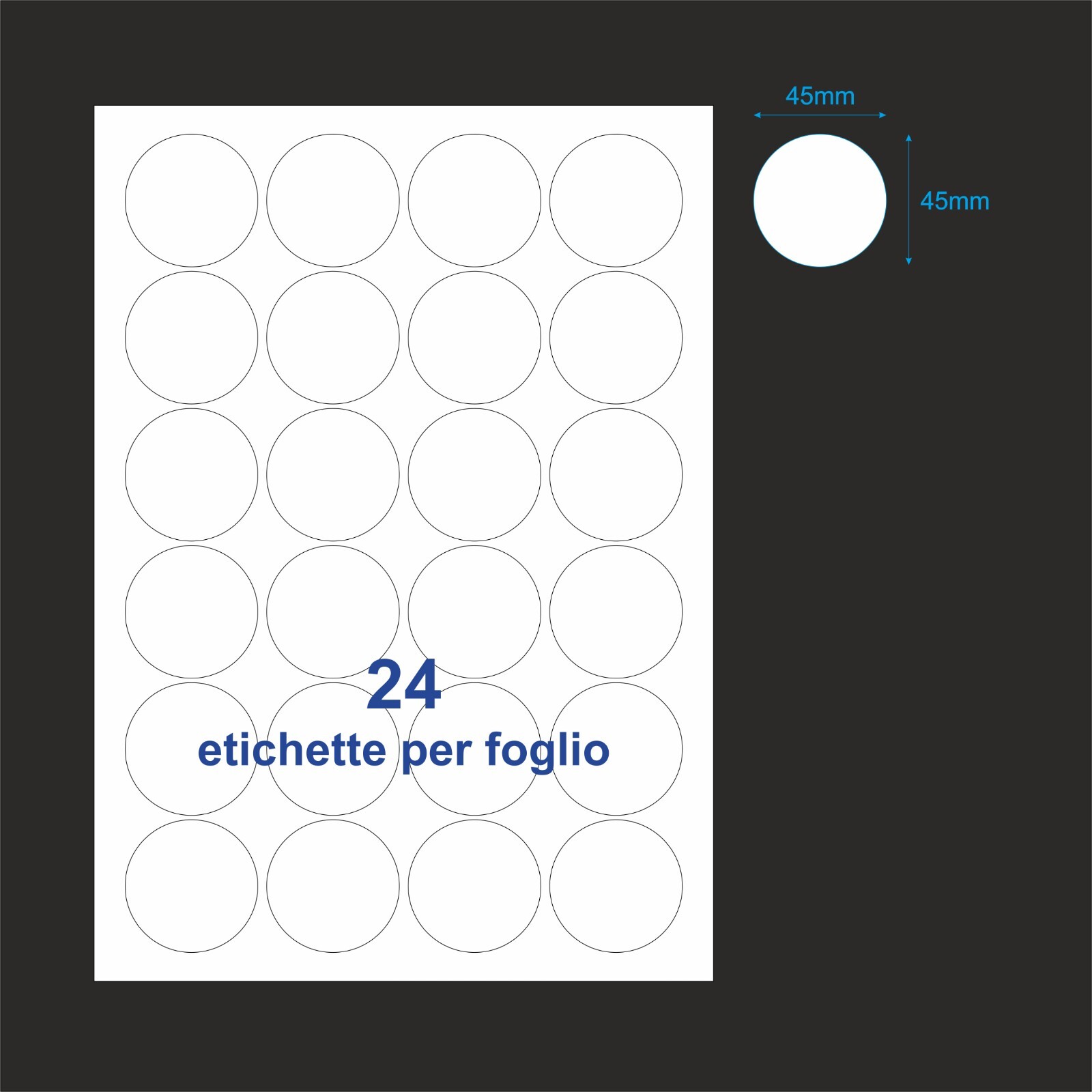 Etichette autoadesive formato A4 scatola 100 fogli vari formati ...