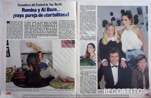 CLIPPING g 1612 romina power dans la salle de bain POWELL YLENIA la ...