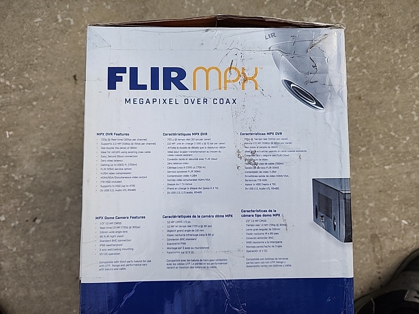 Flir Mpx M31041c4 DVR With 4 1MP COAX CAM (Never Used Open Box For ...