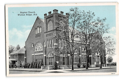 Walnut Ridge Arkansas AR Postcard 1946 Baptist Church | eBay