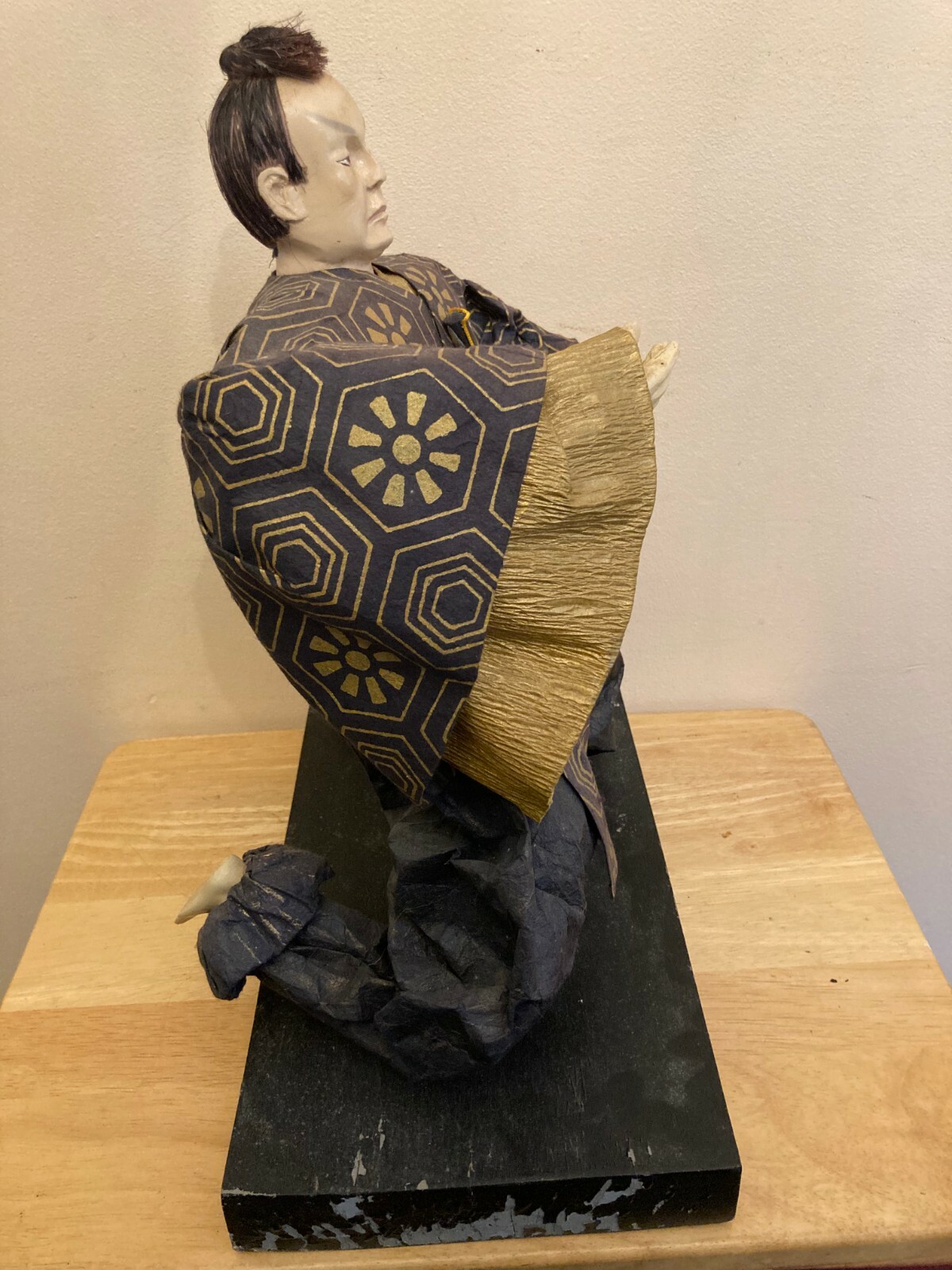 Japanese Paper Mache Samurai Figurine | eBay