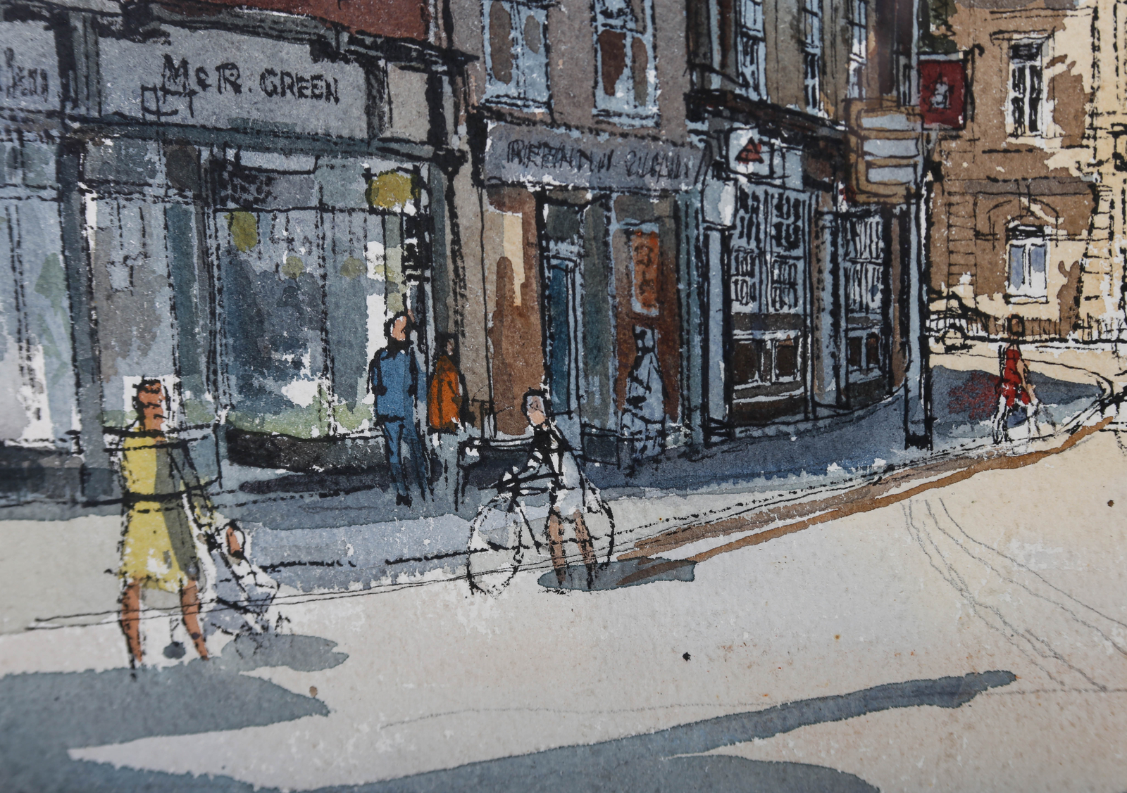 Arthur Sheldon Phillips (1914-2001) - Watercolour, A Street Scene II | eBay
