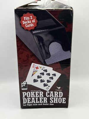 CARD SHOE BLACK DEALER SHOE CASINO POKER FUN | eBay