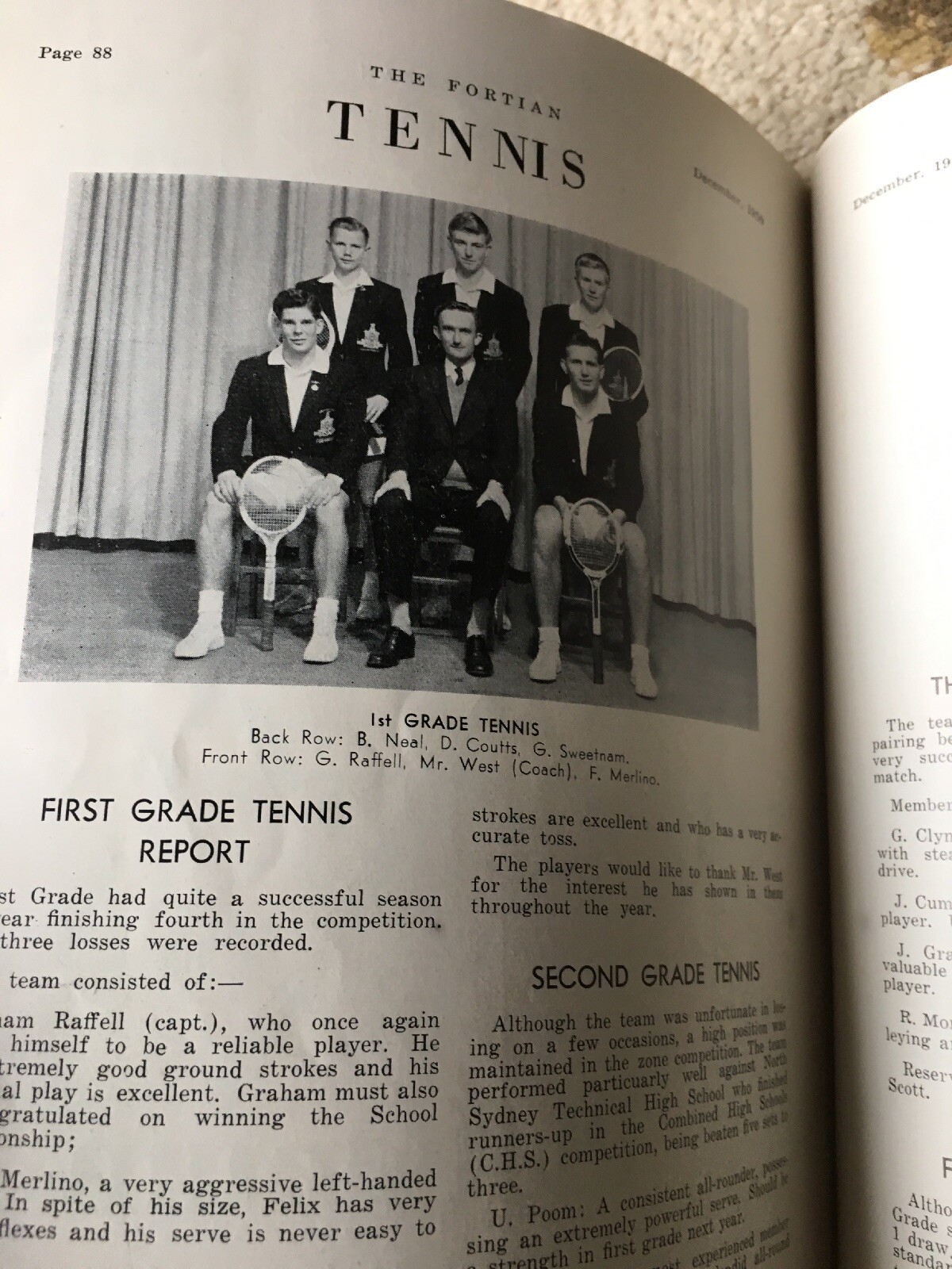 1959 Fort Street Boys High School Yearbook Year Book The Fortian Sydney ...