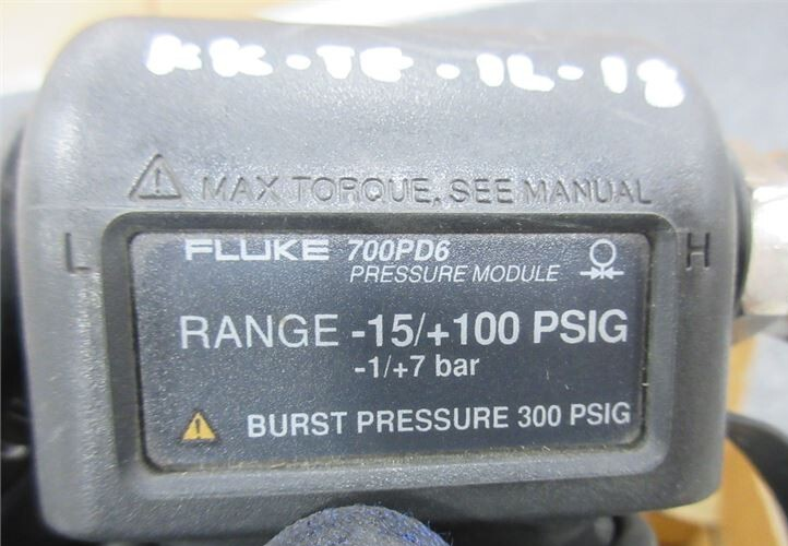 FLUKE 700PD6 PRESSURE MODULE -15+100PSIG | eBay