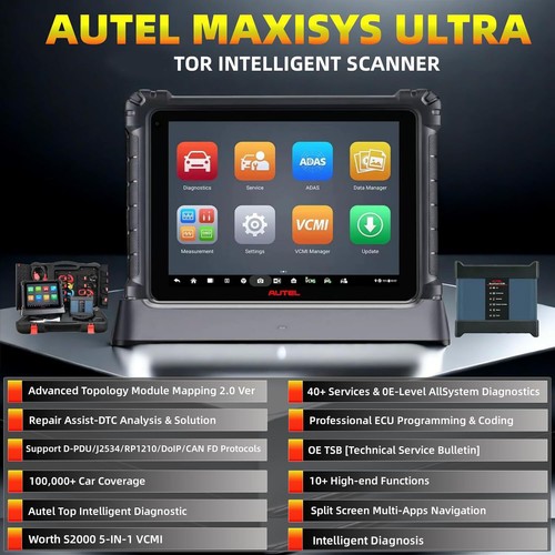 Autel MaxiSys Ultra 2025 Auto Diagnostic Scanner VCMI Programming Topology Map | eBay