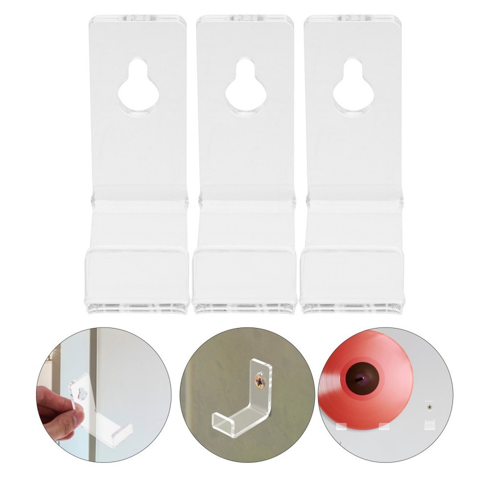 12 Pcs Shelf for Vinyl Records Wall Mount Display Rack Album Holders ...