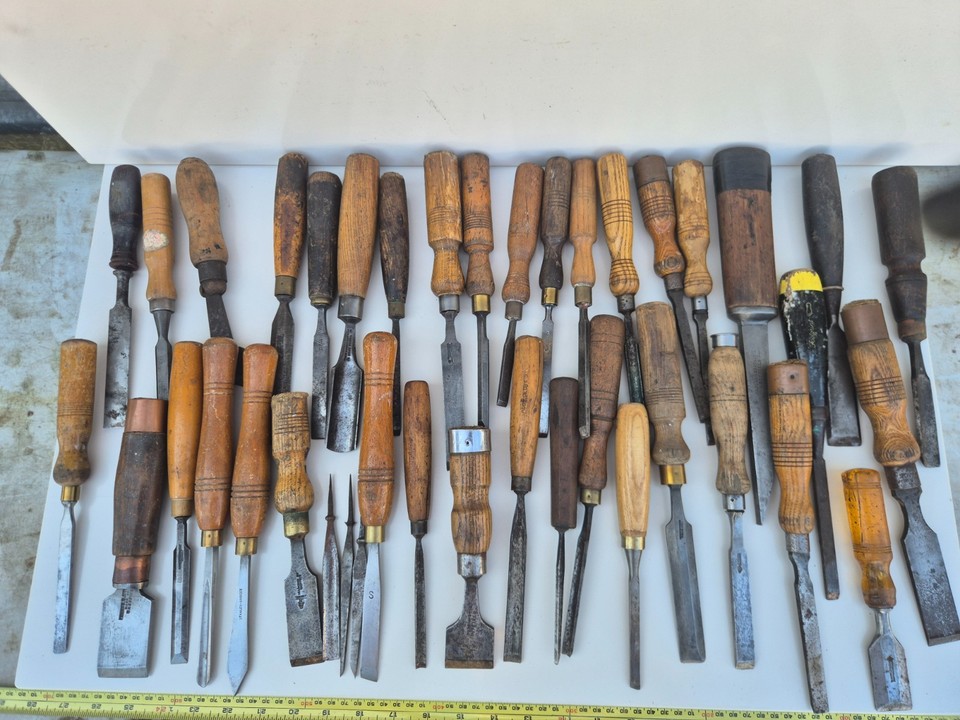 Joblot of vintage chisels and gouges for restoration | eBay UK